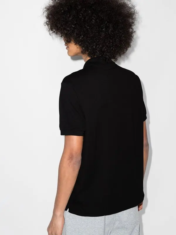 Lacoste Logo-patch Piqué Polo Shirt - Black