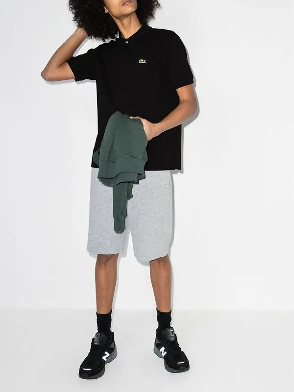 Lacoste Logo-patch Piqué Polo Shirt - Black