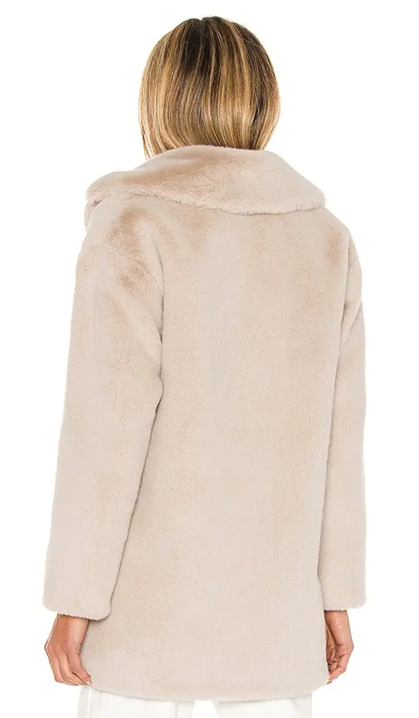 ALLSAINTS Amice Faux Fur Jacket In Beige
