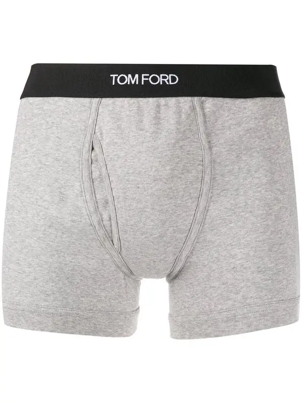 TOM FORD Logo Waist Boxers - Grey