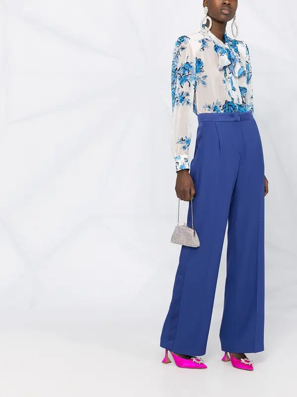 Alberta Ferretti High-waisted Wide-leg Trousers