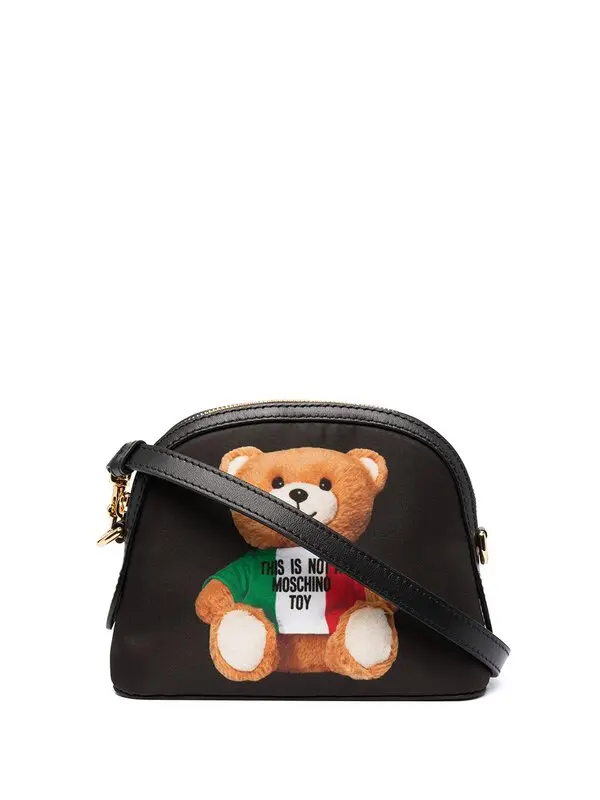 Moschino Teddy Bear-Print Shoulder Bag In Black - 30% Off