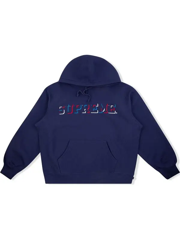 Supreme Drop Shadow Logo-print Hoodie