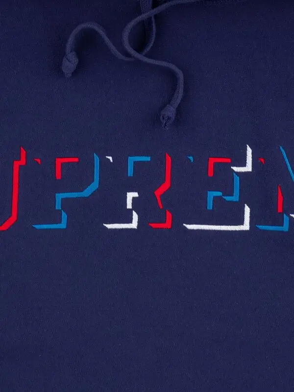 Supreme Drop Shadow Logo-print Hoodie