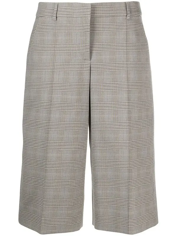 Moschino Plaid Check Cropped Trousers