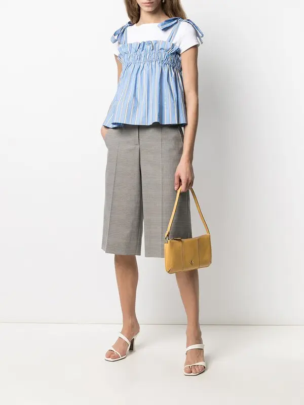 Moschino Plaid Check Cropped Trousers