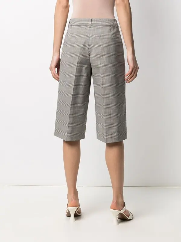 Moschino Plaid Check Cropped Trousers