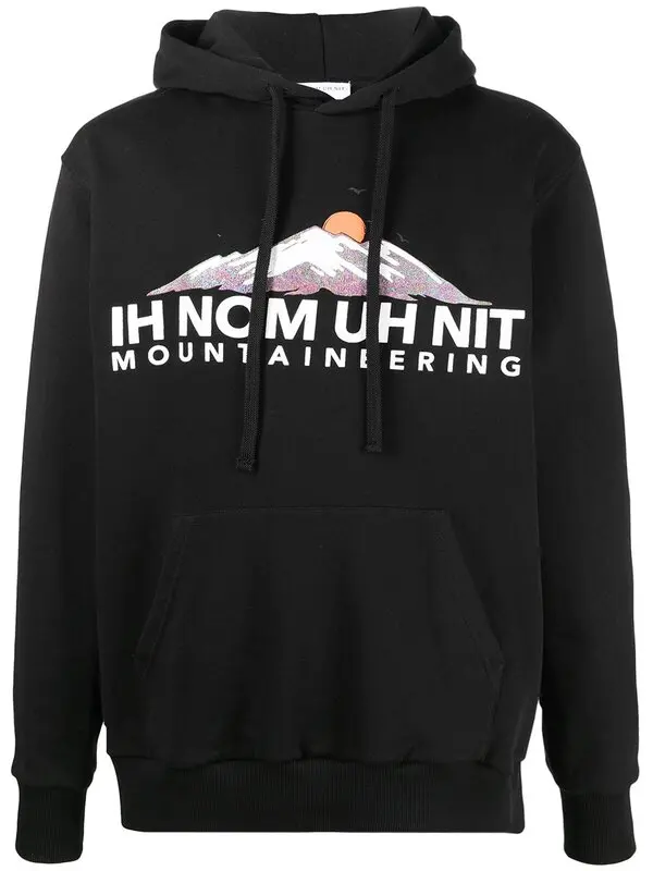 IH NOM UH NIT Logo Drawstring Hoodie - Black