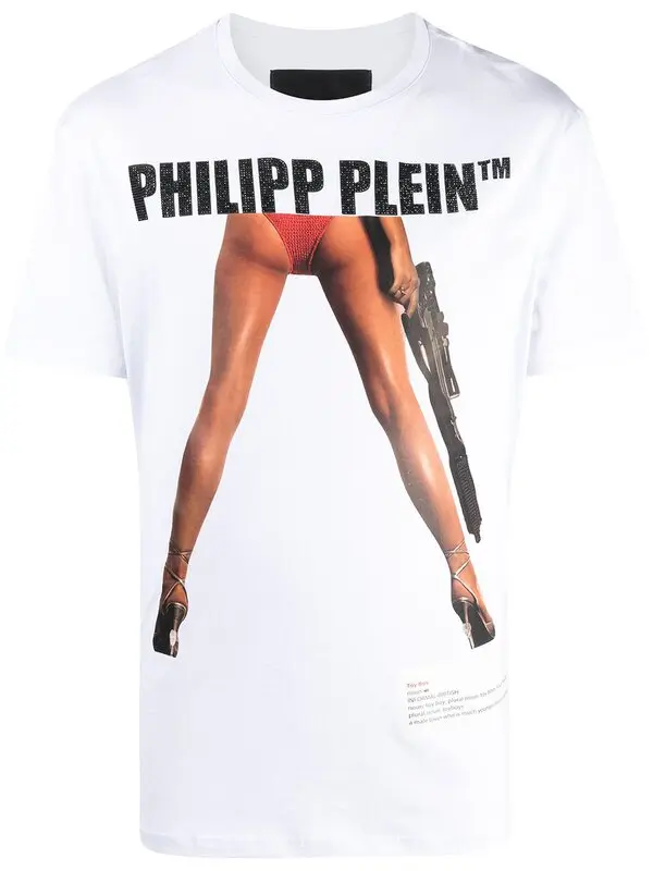 Philipp Plein Bang Bang-print T-shirt - White