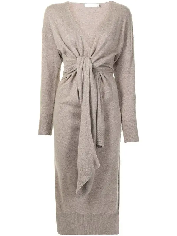 Simkhai Skyla Faux-wrap Knitted Dress