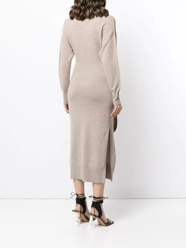 Simkhai Skyla Faux-wrap Knitted Dress