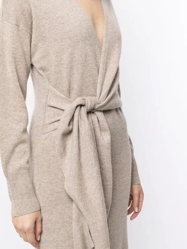 Simkhai Skyla Faux-wrap Knitted Dress