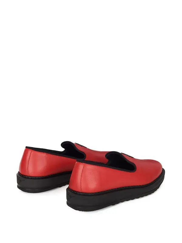GIUSEPPE ZANOTTI Logo-detail Slip-on Loafers