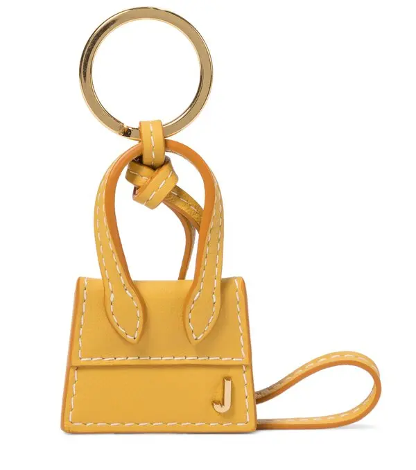 Jacquemus Le Porte CléS Chiquito Leather Keyring - Yellow
