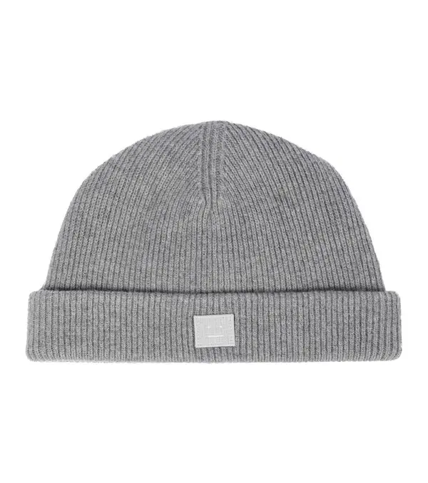 Acne Studios Kansy Ribbed-knit wool Beanie Acne Studios - Kansy Logo-Appliquéd Ribbed Wool-Blend Beanie  main image 4