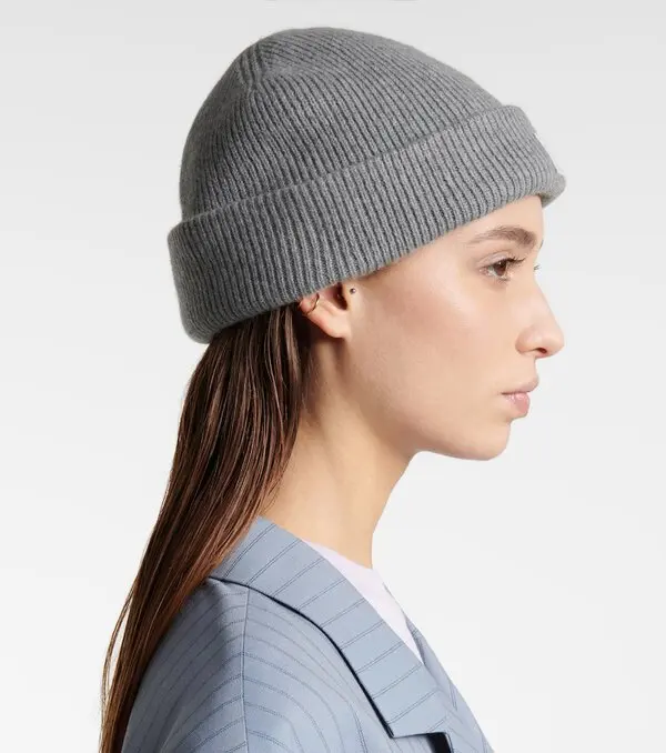 Acne Studios Kansy Ribbed-knit wool Beanie Acne Studios - Kansy Logo-Appliquéd Ribbed Wool-Blend Beanie  main image 3