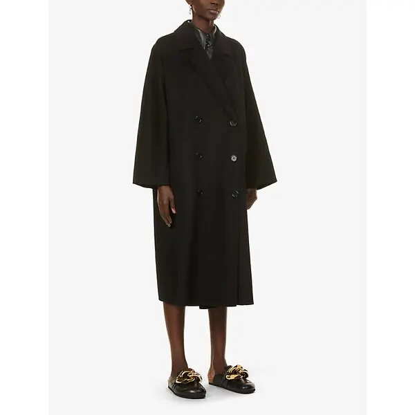 STAND STUDIO Mikaela Double-breasted Wool-blend Coat