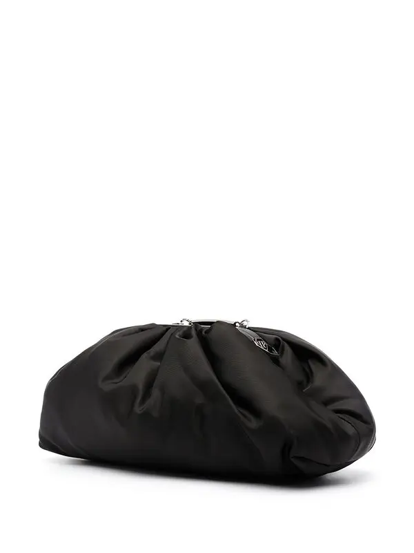 Philipp Plein Logo Plaque Clutch - Black