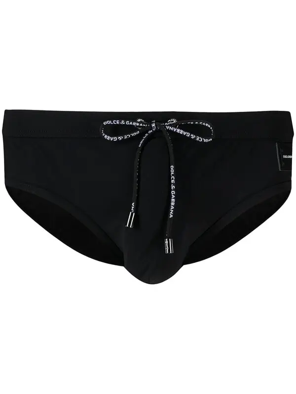 Dolce & Gabbana Logo Swim Trunks - Black