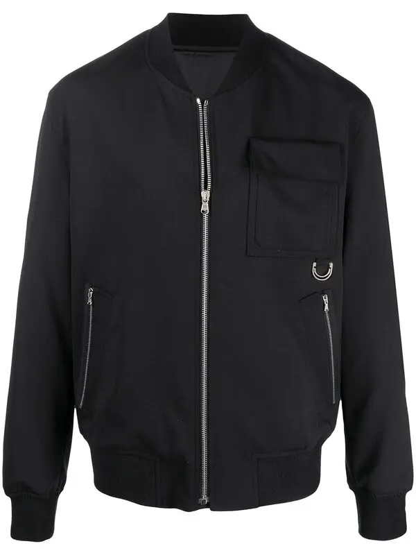 WOOYOUNGMI Stretch-wool Cargo Bomber Jacket