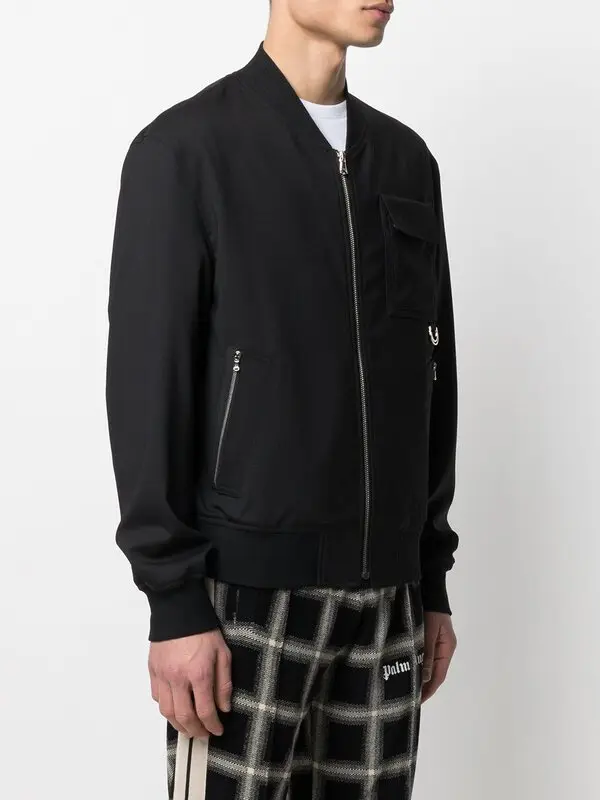 WOOYOUNGMI Stretch-wool Cargo Bomber Jacket