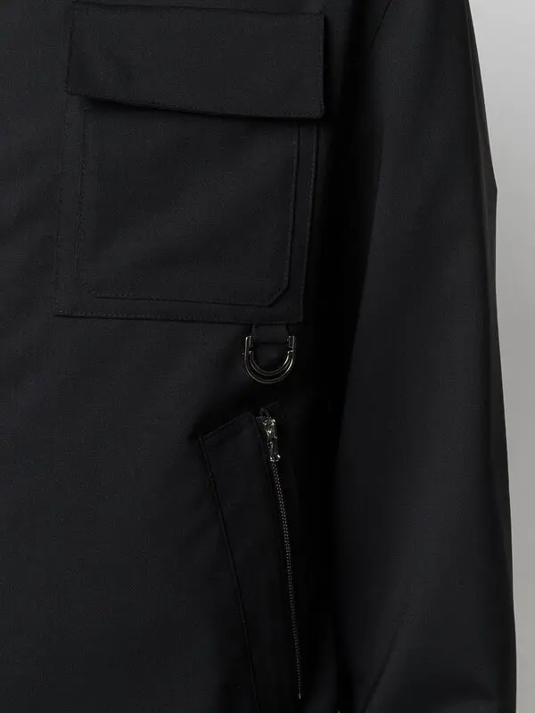 WOOYOUNGMI Stretch-wool Cargo Bomber Jacket