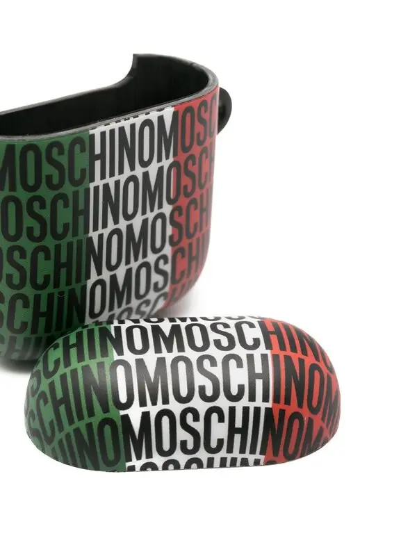 Moschino All-over Logo Print Airpods Case