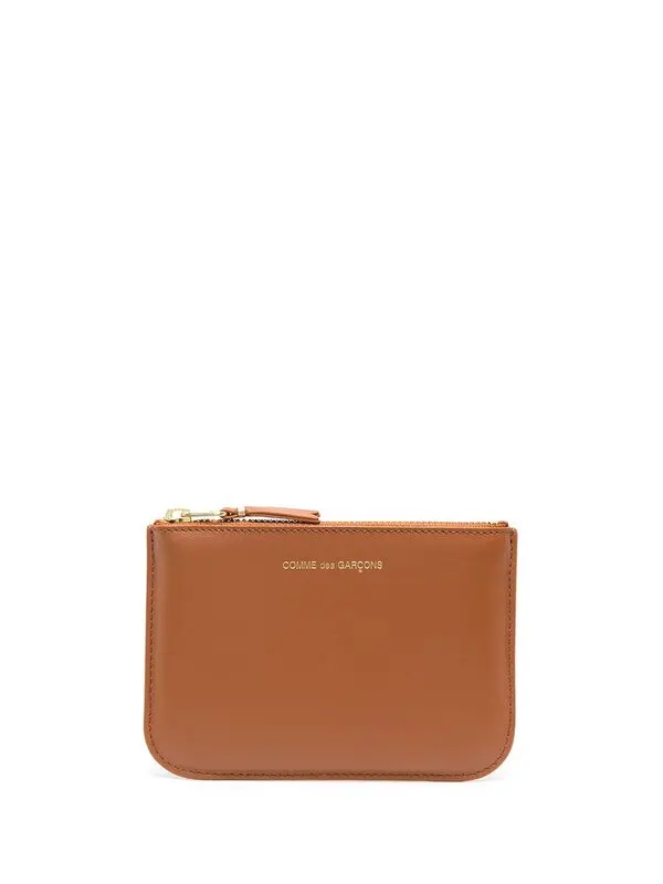 Comme Des Garçons Zipped Wallet - Brown