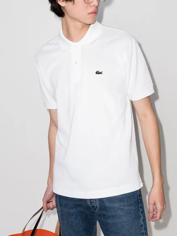 Lacoste Logo-patch Short-sleeve Polo Shirt - White