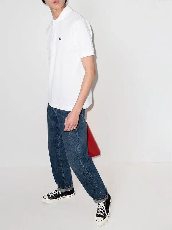 Lacoste Logo-patch Short-sleeve Polo Shirt - White
