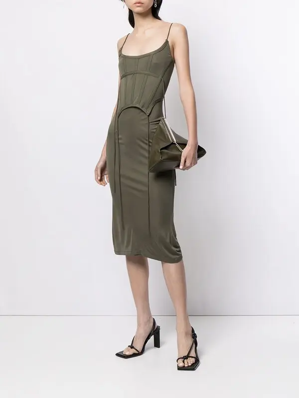 dion lee green dress Corset Midi In - 40% Off familty matching