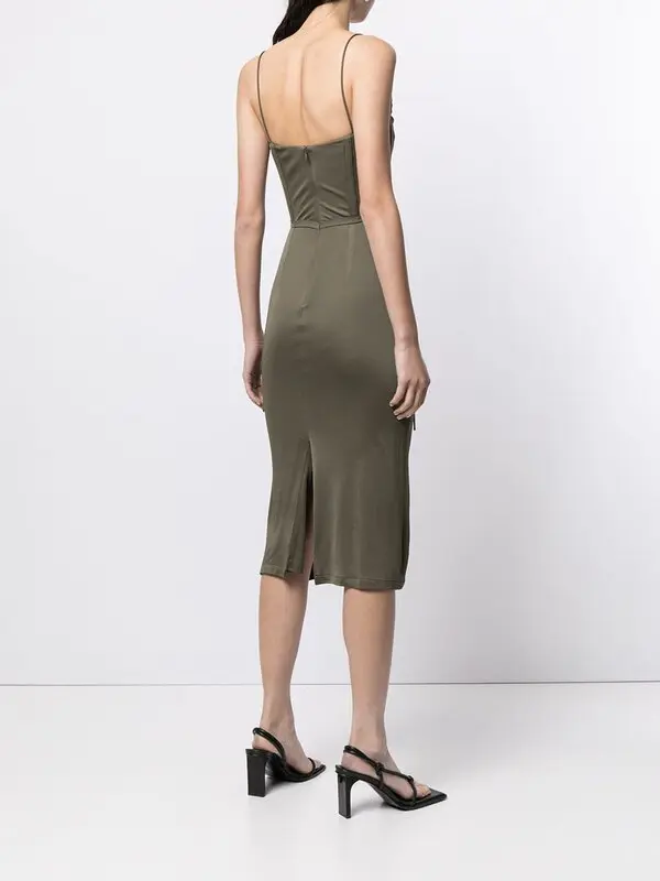 Dion Lee Corset Midi Dress In Green - 40% Off | Editorialist