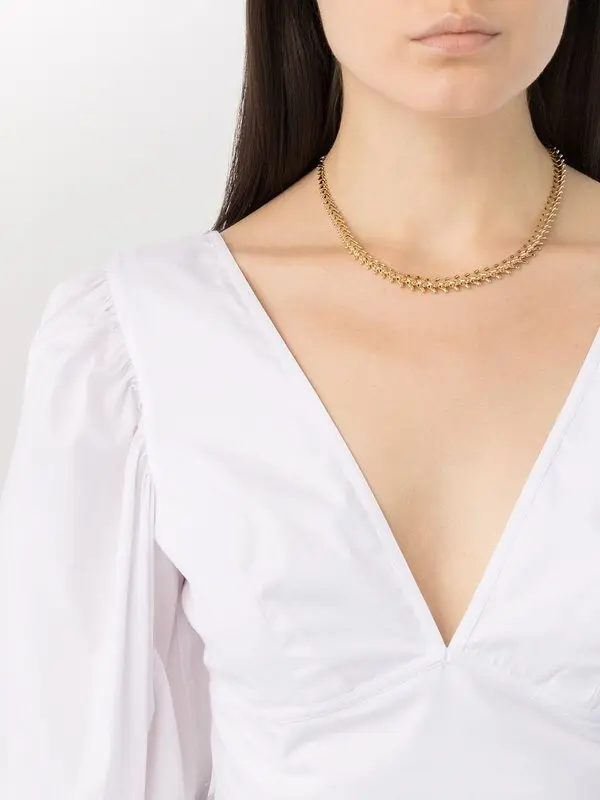 SHAUN LEANE Serpent Trace Choker Necklace - Gold