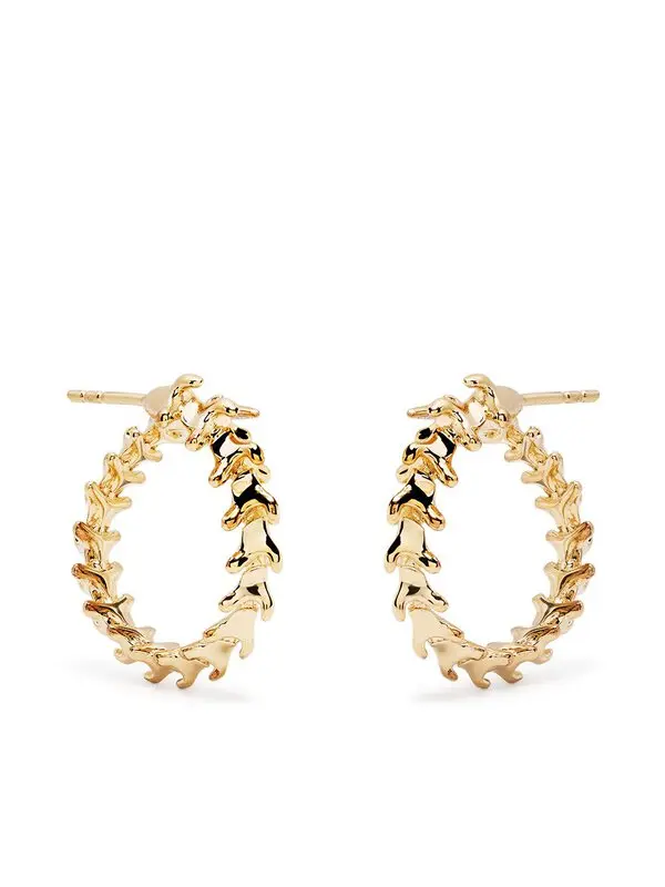 SHAUN LEANE Serpent Trace Mini Hoop Earrings