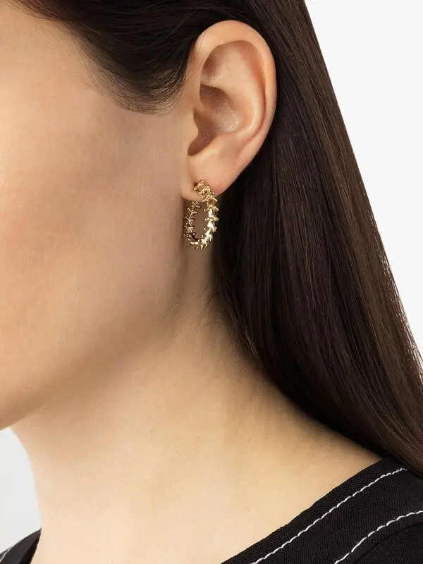 SHAUN LEANE Serpent Trace Mini Hoop Earrings