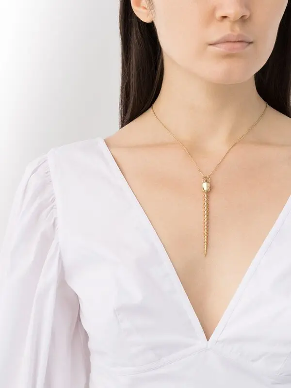 SHAUN LEANE Serpent Trace Drop Necklace