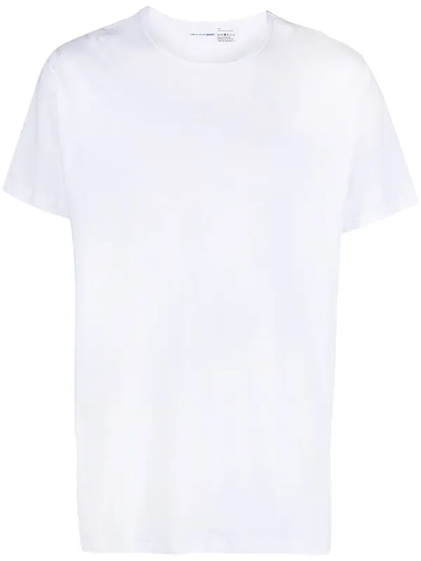 Comme Des Garçons Round Neck Cotton T-shirt - White