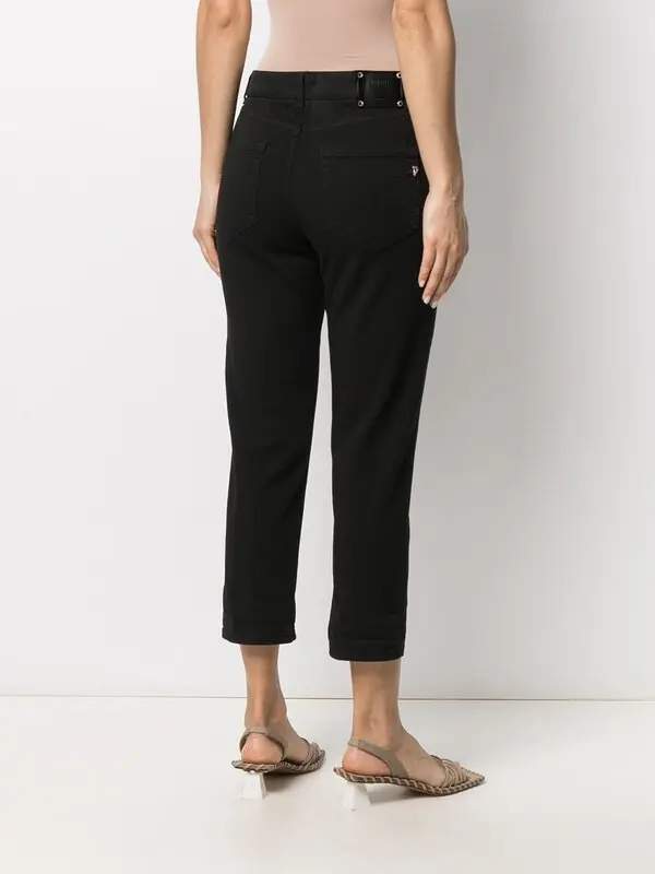 DONDUP Straight-leg Cropped Jeans - Black