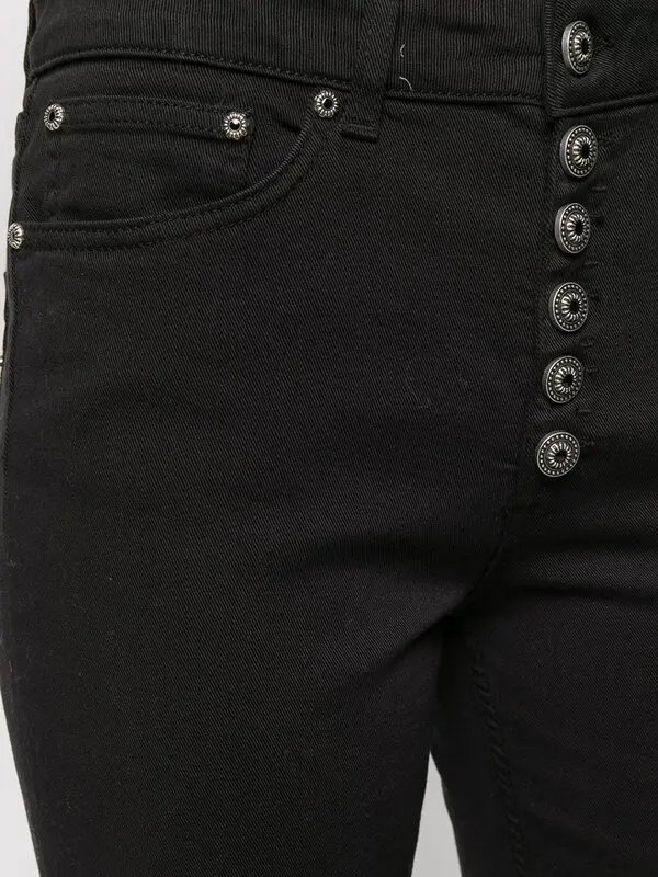 DONDUP Straight-leg Cropped Jeans - Black