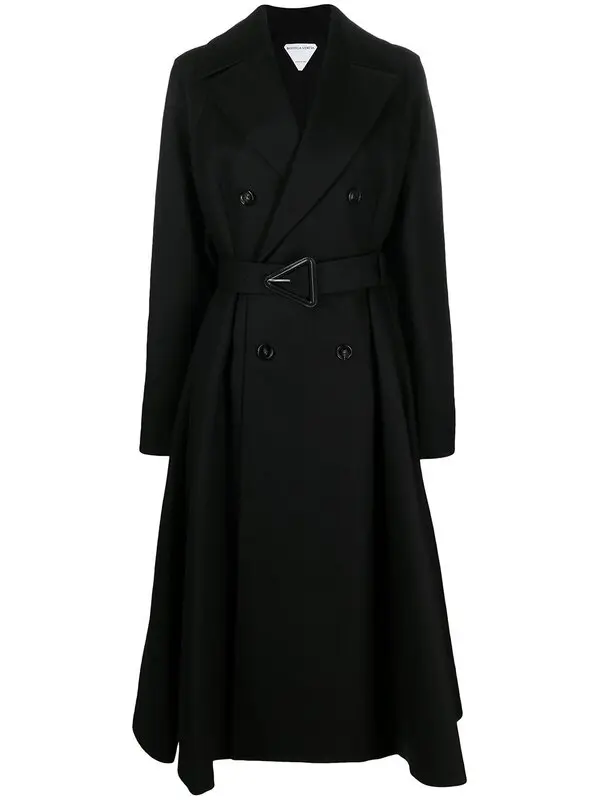 Bottega Veneta Double-breasted Flared Coat