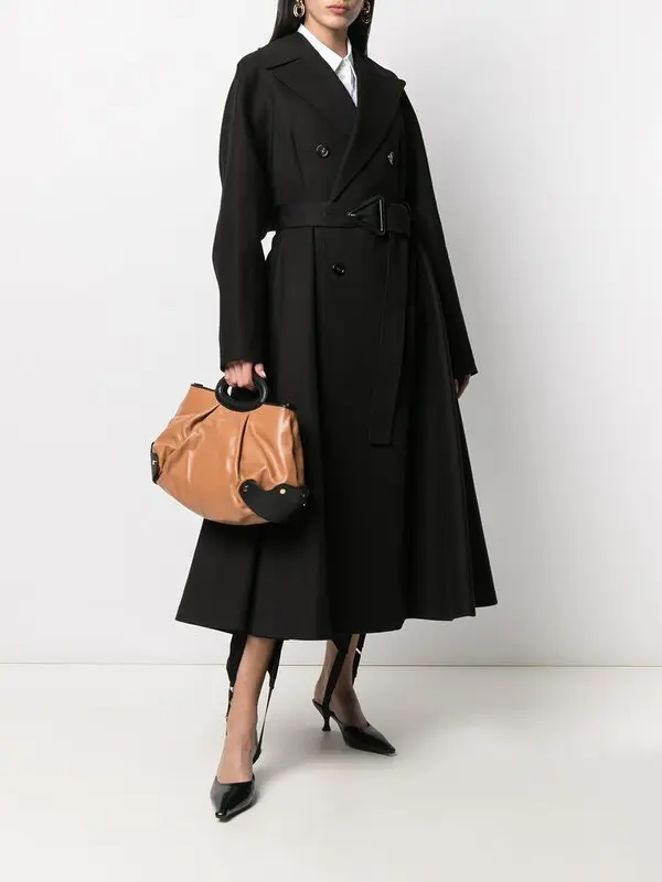 Bottega Veneta Double-breasted Flared Coat