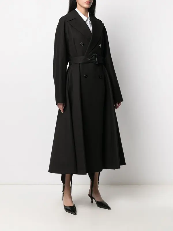 Bottega Veneta Double-breasted Flared Coat