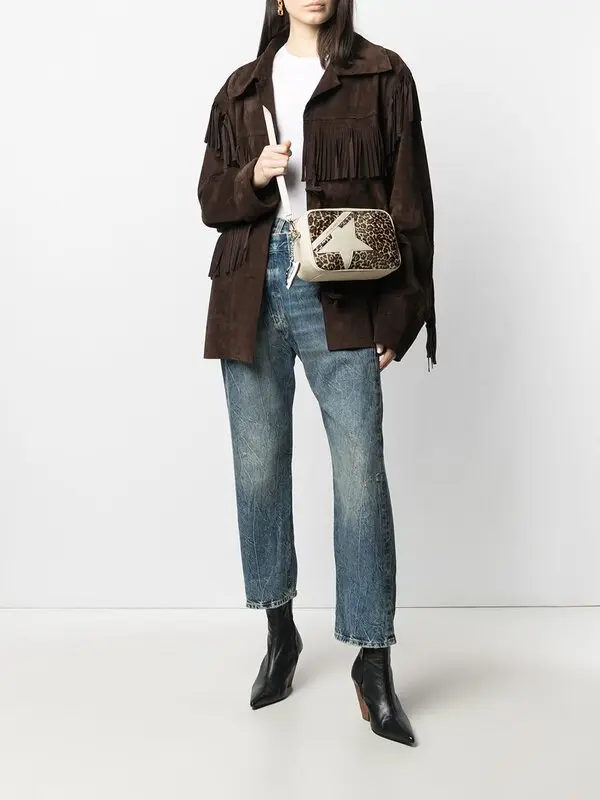 GOLDEN GOOSE Star Leopard-print Crossbody Bag