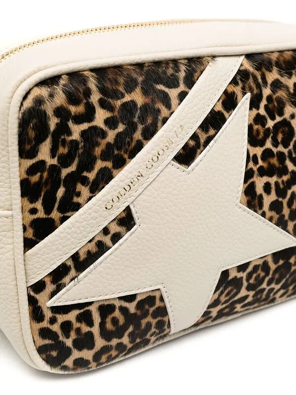 GOLDEN GOOSE Star Leopard-print Crossbody Bag