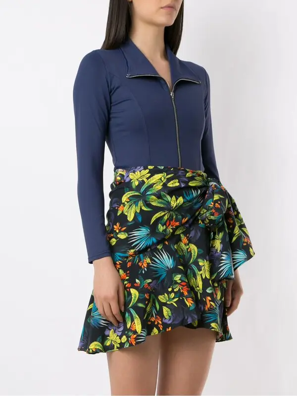 AMIR SLAMA Zipped Long Sleeve Bodysuit