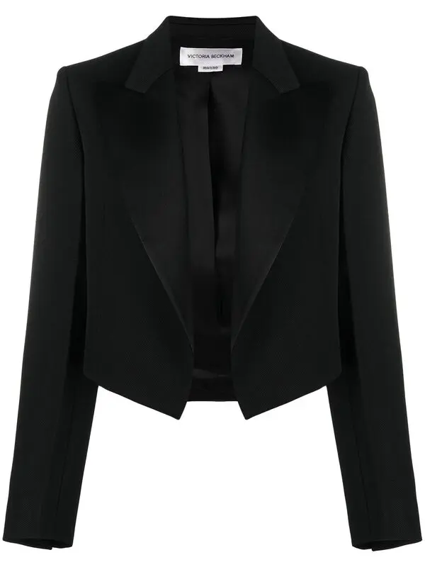 Victoria Beckham Cropped Open-front Blazer