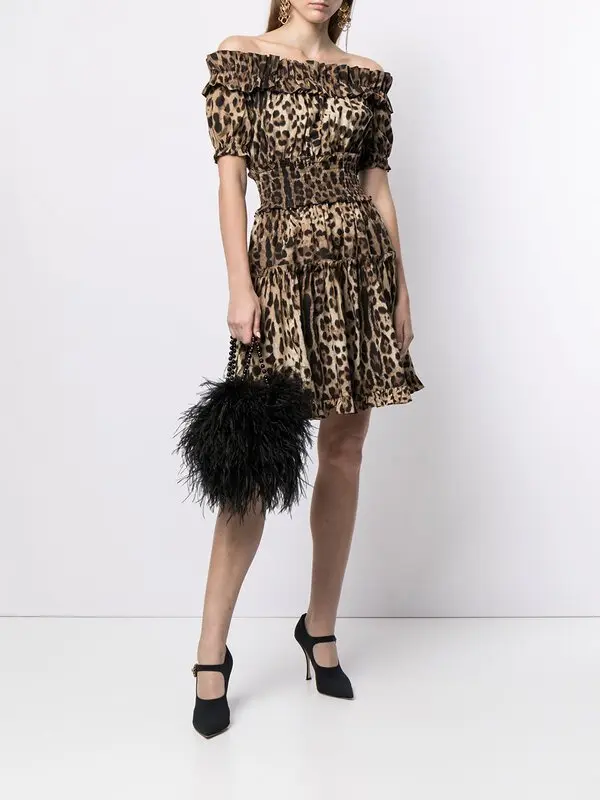 Dolce & Gabbana Leopard-print Short Dress