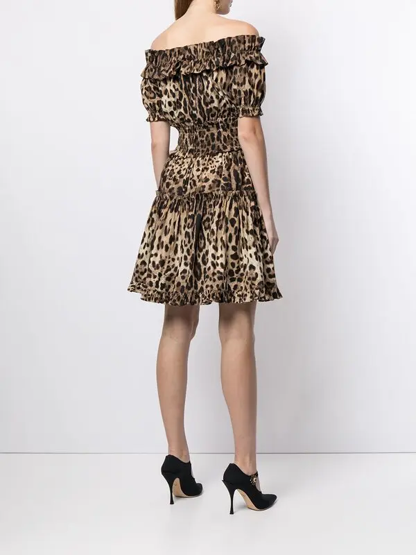 Dolce & Gabbana Leopard-print Short Dress