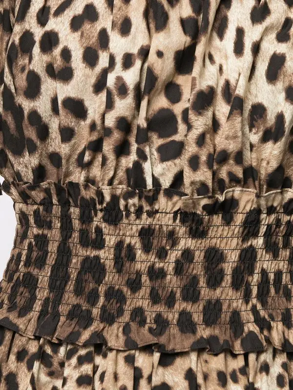 Dolce & Gabbana Leopard-print Short Dress