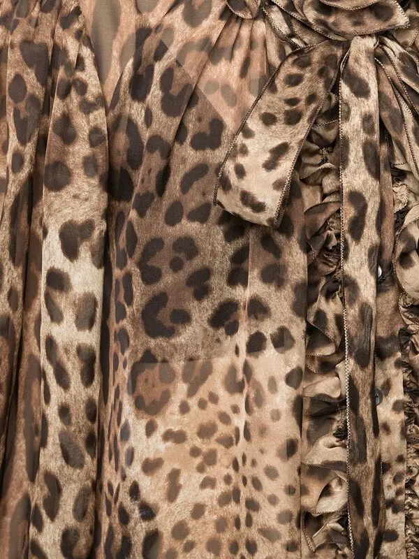 Dolce & Gabbana Leopard-print Silk Shirt